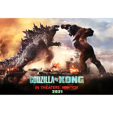 โปสเตอร์ หนัง ก็อดซิลล่าปะทะคอง Godzilla Vs Kong 2021 Poster 24”x35