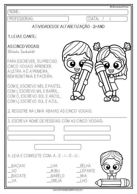 Atividades Alfabeto 2º Ano ecampus egerton ac ke