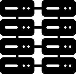 Database Interconnected Royalty Free Vector Image