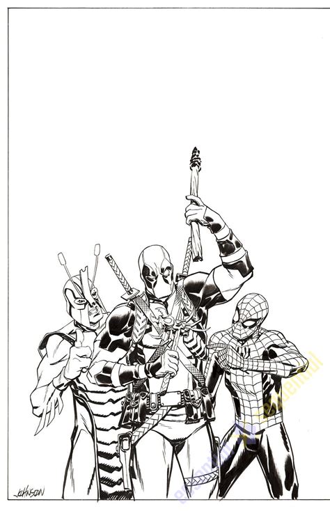 Deviantart Marvel Deadpool Coloring Pages 2025