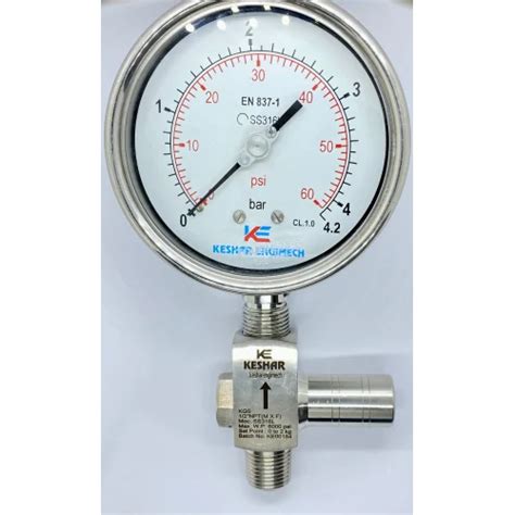 Pressure Gauge With Gauge Saver At 155000 Inr In Gandhinagar Keshar Engimech