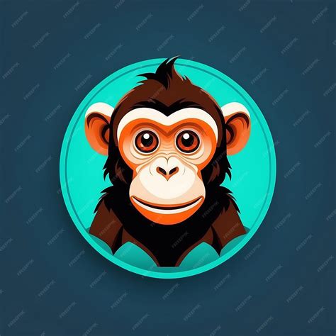 Monkey Confused Thinking Cartoon Vector Icon Illustration Animal Nature