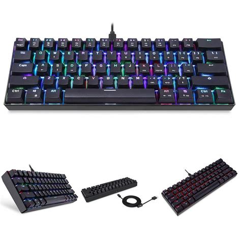Motospeed Ck61 60 Rgb Keyboard With Kailh Box White Switches And Usb C