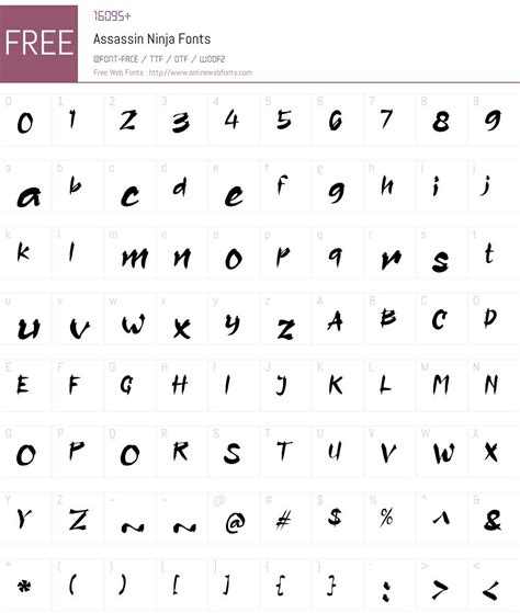 Assassin Ninja 001000 Fonts Free Download Onlinewebfontscom