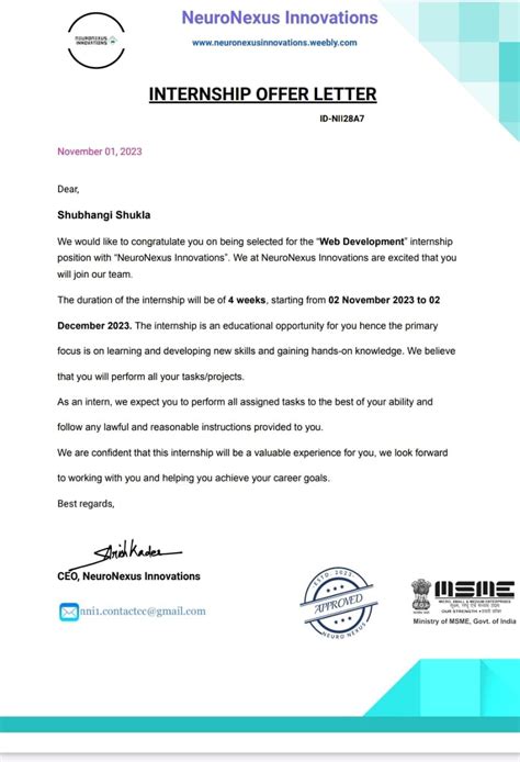 Internship Learningjourney Webdevelopment Excited Shubhangi Shukla