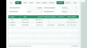 Time Value Of Money Calculator TVM Schedule