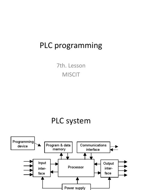 Plc Programming Pdf Programmable Logic Controller Switch