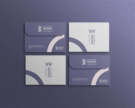 Premium Psd Envelope Mockup Set And Shadow Overlay