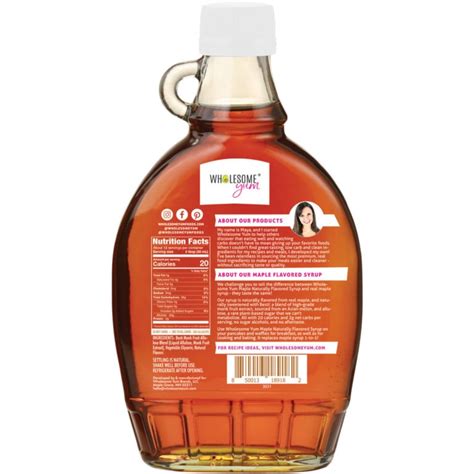 Wholesome Yum Keto Maple Syrup Sugar Free Pancake Syrup Wholesome