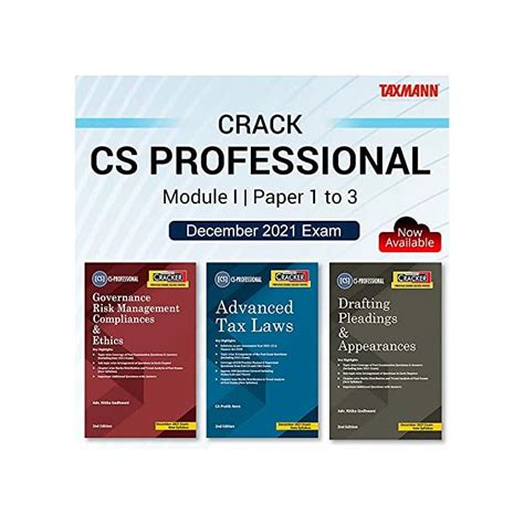 Buy Taxmann S Combo For CS Professional December 2021 Exams Module I