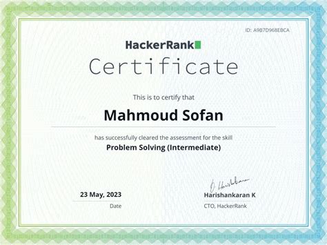 mahmoud sofan on linkedin shinra tensei iti hackerrank