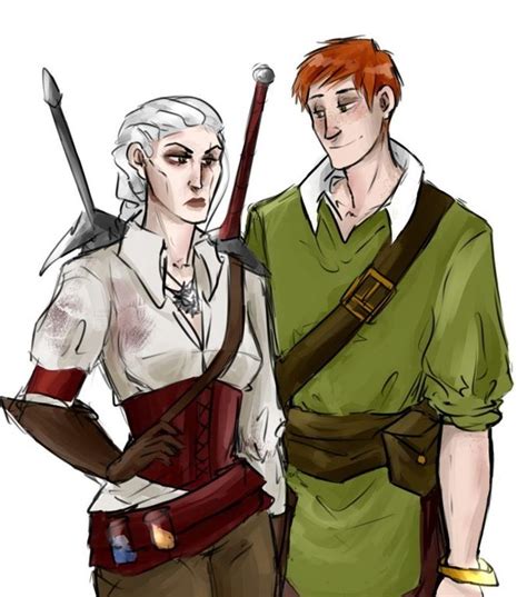 Genderbent Geralt And Shani By Sofia Mahaeva The Witcher Ведьмак