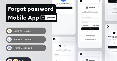 Forgot Password Flow For Mobile App Ux And Ui Kits Websites Ft