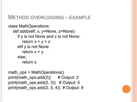 Polymorphism In Python Ppt
