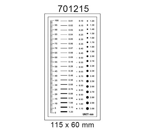 Inspection Dot Point Gauge Film Ruler Gauge Template Part No 701215