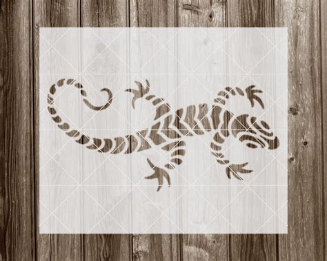 Lizard Stencil Stencil Space Reusable 5x7 Inch Mylar