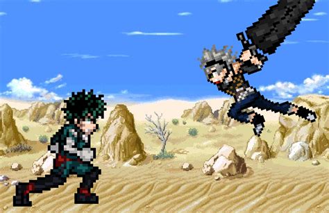 Deku Vs Asta Sprite Art R Deathbattle