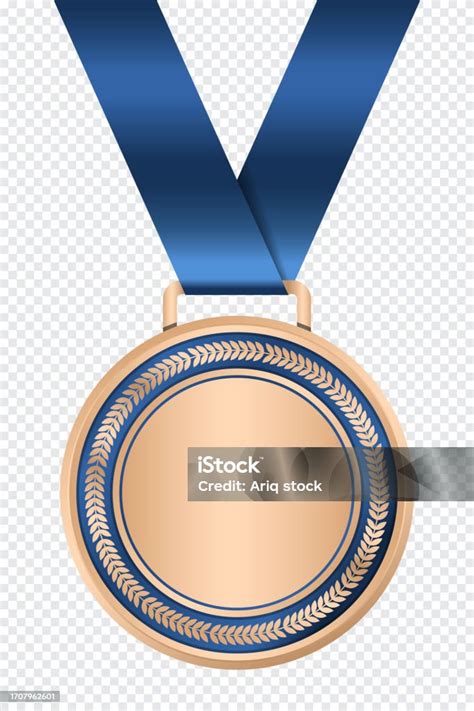 동메달 현실적인 메달 리본이 달린 동메달 우승자에 대한 상 리본으로 상장 벡터 그림 리본상에 대한 스톡 벡터 아트 및 기타 이미지 Istock