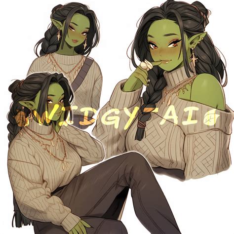Cute Sweater Orc Ai Adopt 6 Open By Widgy Ai On Deviantart