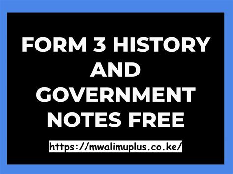 Form 3 Central Government At Marcelene Grant Blog