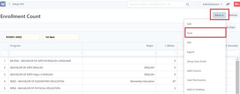 How To Generate Enrollment Count