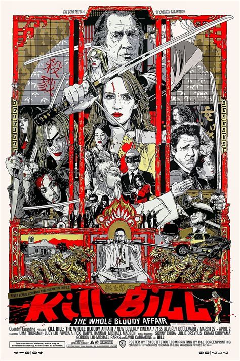 Kill Bill Plakat Killbill Movie Poster With Frame Kill Bill Framed