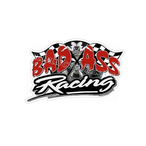 Bad Ass Racing Old School Sticker 32 X 5 Long Awesome Graphics And