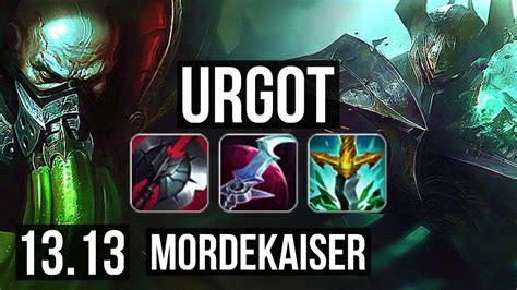 Urgot Vs Mordekaiser Top 6 Solo Kills 1100 Games Na Master 13