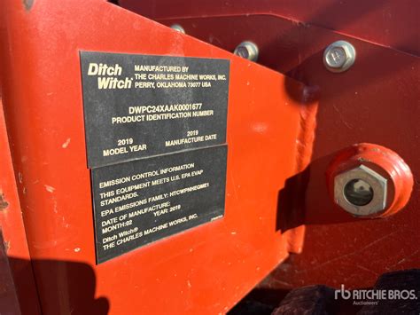 2019 Ditch Witch C24x Walk Behind Trencher W 2019 Ditch Witch S3c