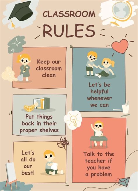 Classroom Rules Poster Template