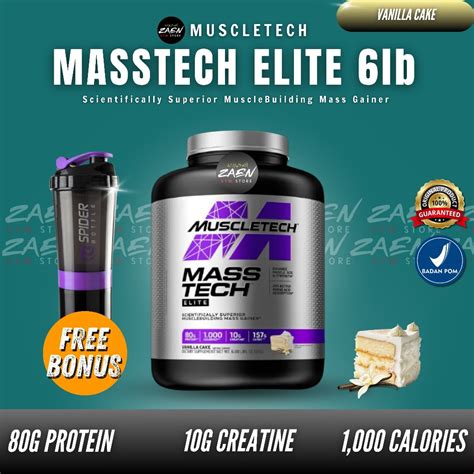 Jual Muscletech Mass Tech Elite 6 Lbs Shopee Indonesia