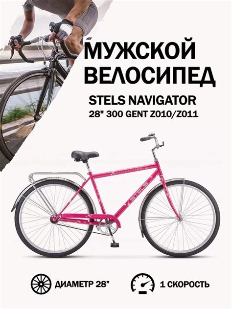 Велосипед Stels Navigator 28" 300 Gent Z010/Z011, Малиновый - купить по ...