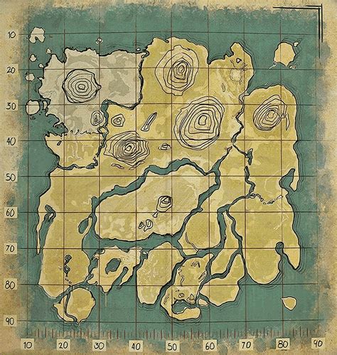Ark Survival Evolved Fjordur карта ресурсов
