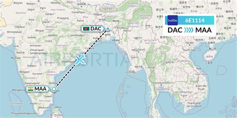 6e1114 Flight Status Indigo Airlines Dhaka To Chennai Igo1114