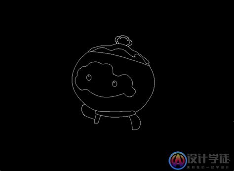 Cad怎么画雪容融 简笔画雪容融cad图纸的画法 设计学徒自学网