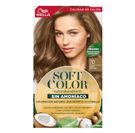 Tinte Wella Soft Color Sin Amoniaco 70 Rubio Natural Mechu2