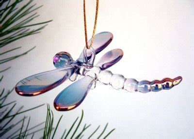 Hand Blown Glass Dragonfly Christmas Tree Ornament 16071585