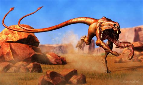 Bipedal Alien Predator Adam Hulbert Alien Life Forms Weird