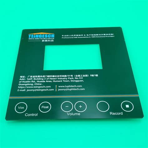 Capacitive Touch Membrane Switch Capacitive Switch Capacitive Front