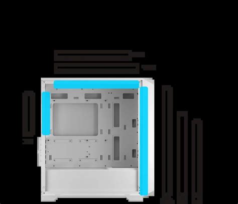 Cougar Mx600 Mini V2 Mini Tower Gaming Pc Case 4x120mm Argb Preinstalled Fans Accommodates
