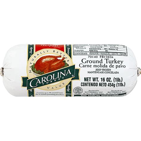Carolina Turkey® Ground Turkey 16 Oz Chub Turkey Dagostino