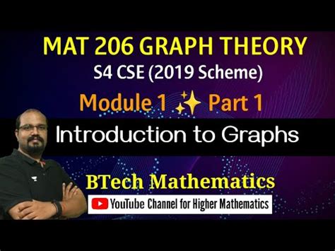 Introduction To Graphs Module Part MAT Graph Theory S CSE Scheme KTU
