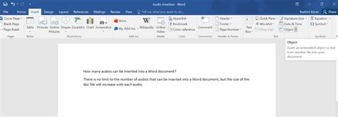 How To Insert A Sound File In Word Document Shiksha Online