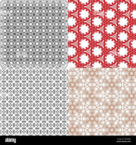 Set Of Geometric Pattern In Op Art Design Vector Illustration Art Stock Vector Image And Art Alamy