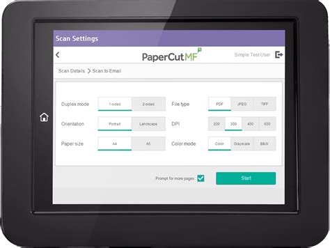 Copier Control Hp Embedded For Papercut Mf Papercut