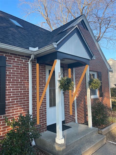 Converting Porch Supports From Column To Awning Style Diy Home