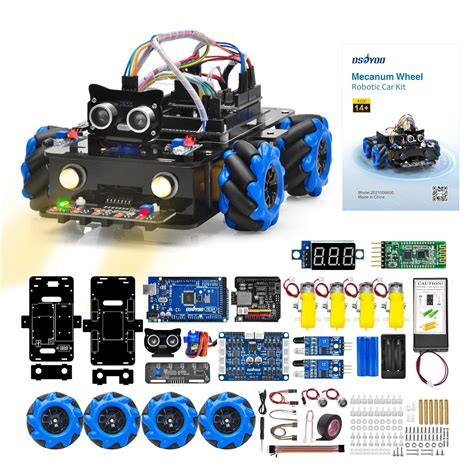 Osoyoo Omni Directional Mecanum Wheels Robot Car Kit For Arduino