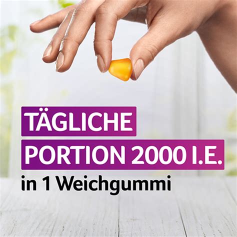 VIGANTOLVIT 2000 I.E. Vitamin D3 Weichgummis - 2x60St - Doppelpack ...