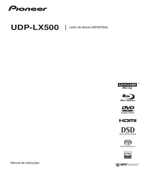 Manual Udp Lx500 Pdf Blu Ray Dvd