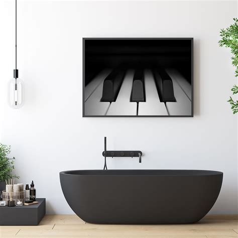 Piano Keys Wall Art Black And White Art Piano Keys Photography